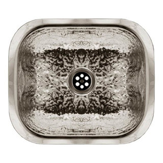 Rectangular Undermount Entertainment/Prep Sink With A Hammered Texture ...