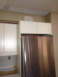 Side of Fridge in Kitchen