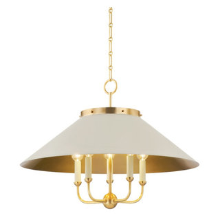 Hudson Valley Clivedon Five Light Chandelier - Transitional ...