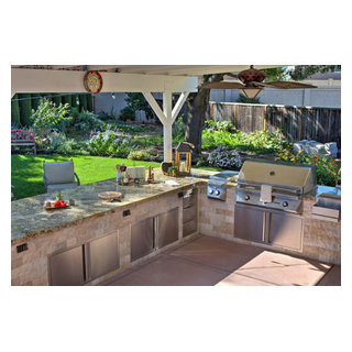 San Jose Outdoor Kitchen & Bar - Transitional - Patio - San Francisco ...
