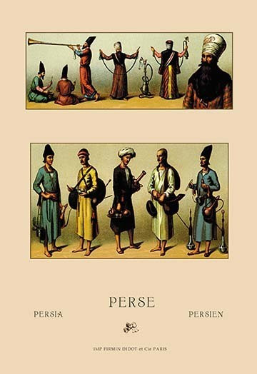 Traditional Dress of Persia #2, 20" x 30" - Traditional - Prints And ...