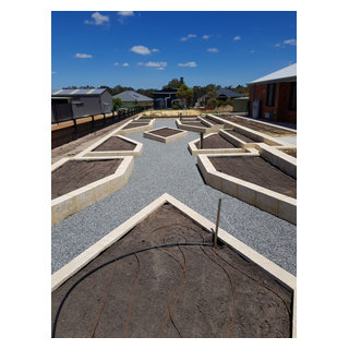 Darling Down - landscaping, raised garden beds, limestone retaining ...