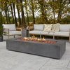 Real Flame 70" Rectangle LP Fire Table with Gas Conversion Kit in Mist ...
