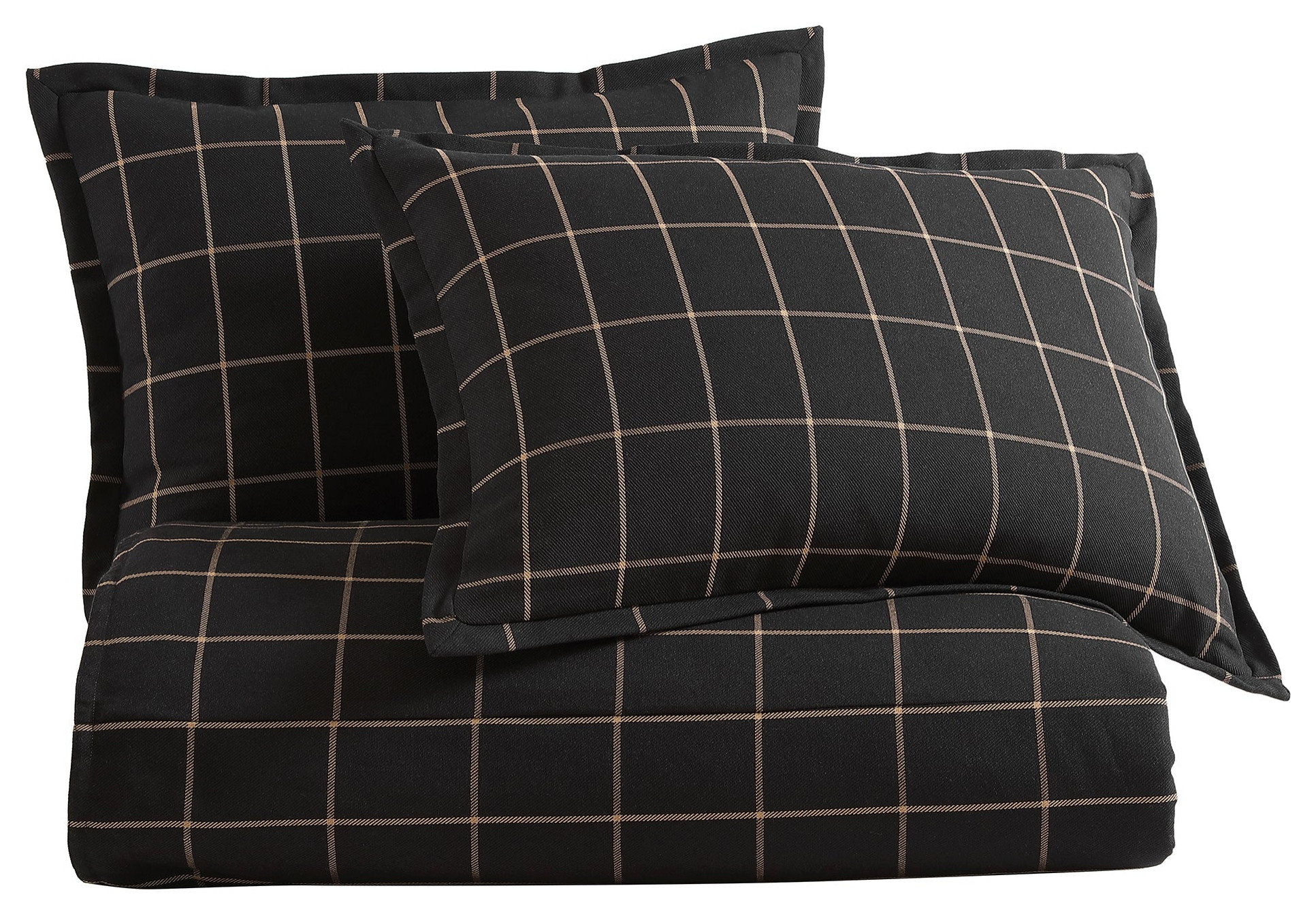 Windowpane Plaid Comforter Set, 3PC, Super Queen - Rustic - Comforters ...