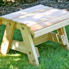 Red Cedar Side Table - Farmhouse - Outdoor Side Tables - by Fifthroom | Houzz