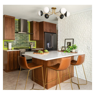 Green Apple Jolly Kitchen - Midcentury - Kitchen - St Louis - by Dana ...
