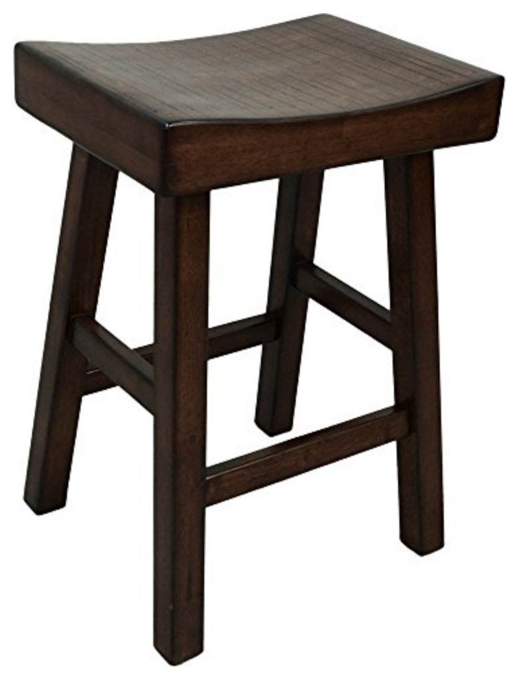 Cafe Saddle Stool 24"H - Transitional - Bar Stools And Counter Stools ...