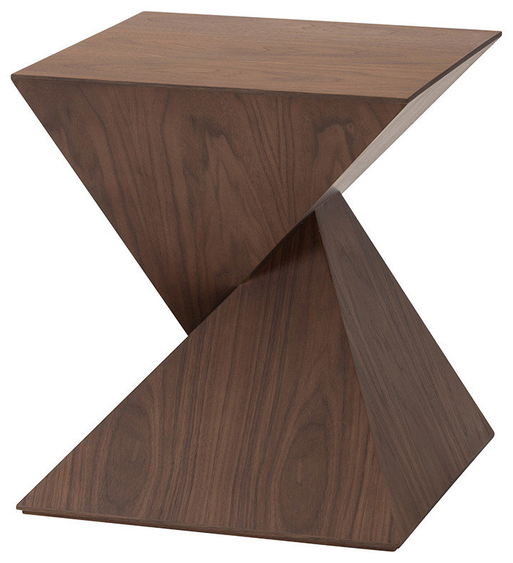 Giza Side Table, Double Pyramid Design - Transitional - Side Tables And ...