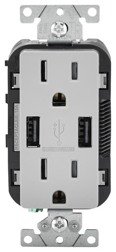 Recessed Duplex Outlet with USB
