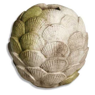 Clam Shell Vase 17 Garden Animal Statue - Beach Style - Garden Statues ...