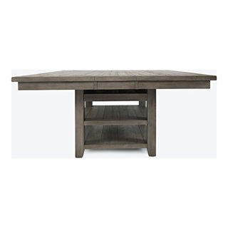 Outer Banks Reclaimed Pine Adjustable Height 60 Storage Dining Table ...