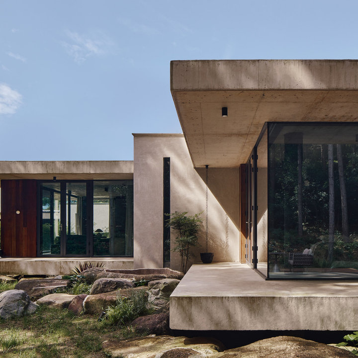 75 Beautiful Drive Through Portico Home Design Ideas & Designs | Houzz AU