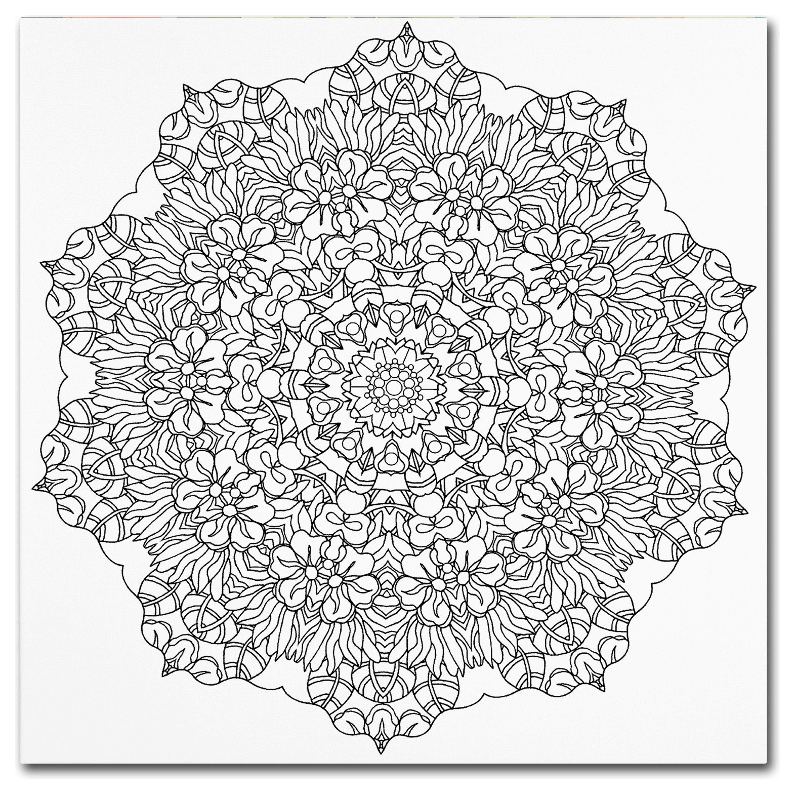 Kathy G. Ahrens 'Mixed Coloring Book 26' Canvas Art, 14"x14 ...