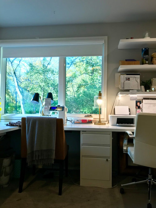 create space, storage and free clutter in home office