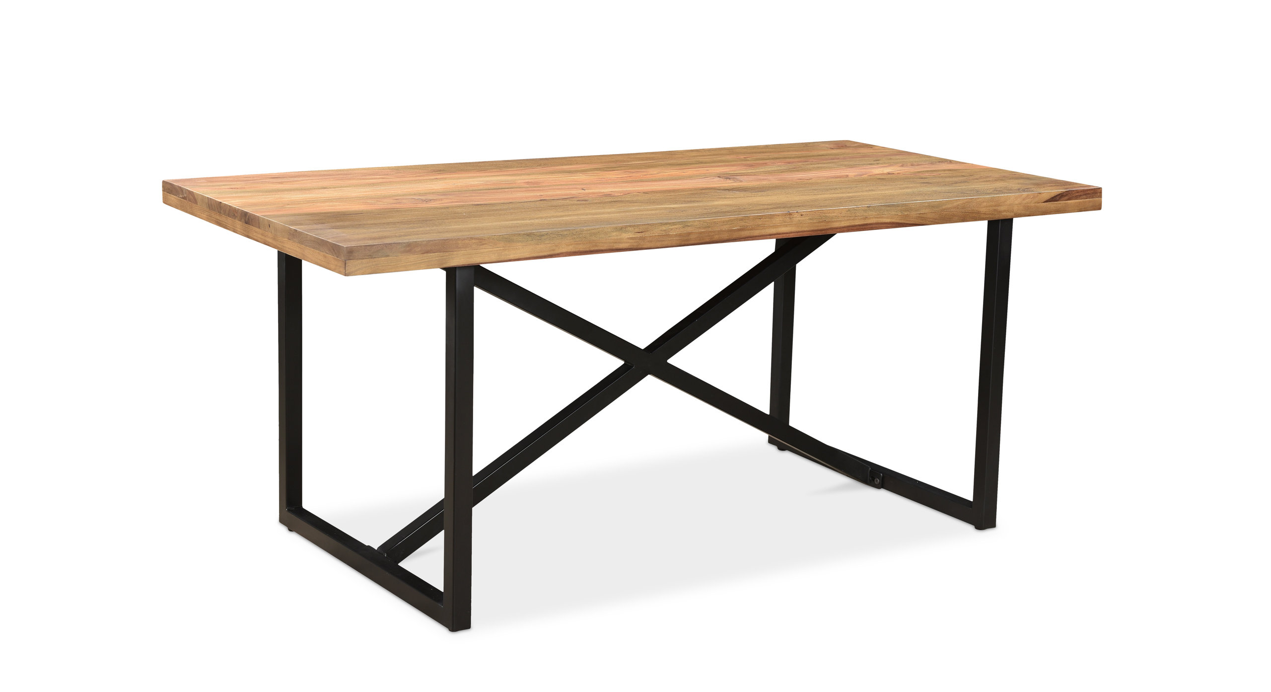 Raven Sheesham Wood Dining Table 71" - Industrial - Dining Tables - by ...