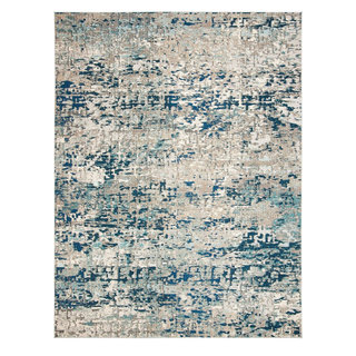 Modern Abstract Design Area Rug, Non-Shedding, Easy Care, Unique ...