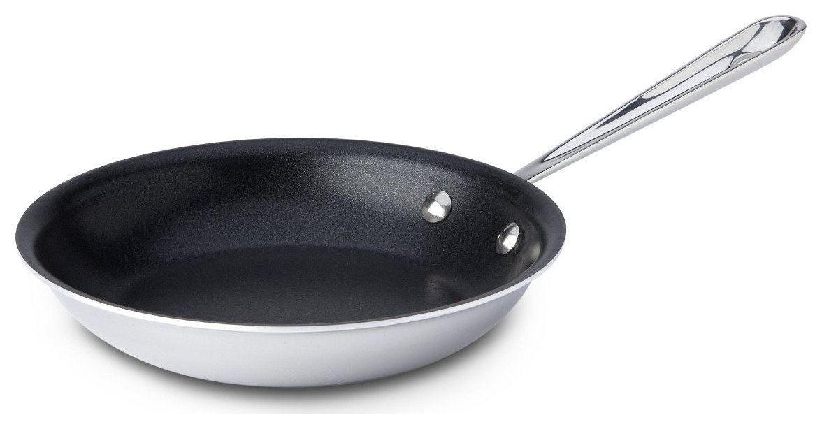 All-Clad D5 Brushed Stainless Steel Fry Pan, 8 Inch - Traditional ...