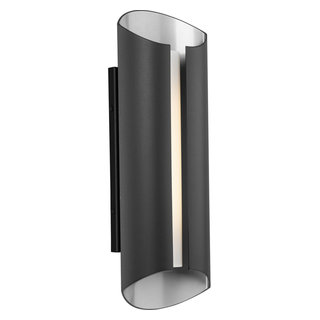 Z-2030 LED Black Contemporary Medium Outdoor Wall Light, 7"x3.69"x18 ...