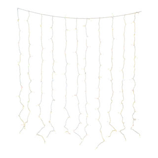 LED Twinkle Light Curtain With 150 Multi Colored Lights - Contemporary ...