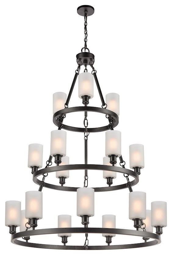Innovations 801-LED Saloon Chandelier, Matte Black/Seedy, 82034-BK-G801 ...