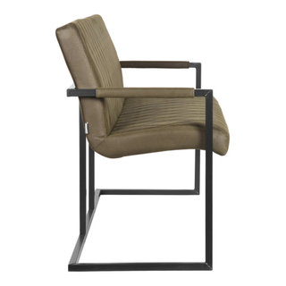 Army Green Upholstered Dining Bench, LABEL51 Denmark - Industrial ...