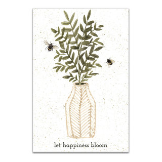 Let Happiness Bloom 20 x 30 Canvas Wall Art, 20 x 30 - Farmhouse ...