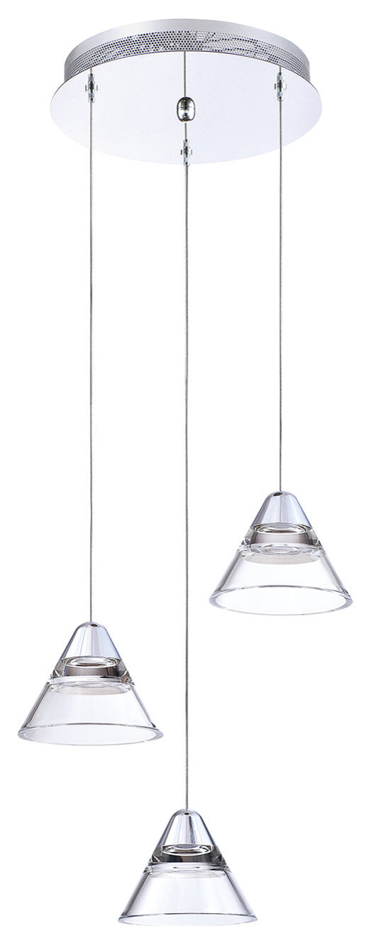 Geo LED Pan - Transitional - Pendant Lighting - by Kendal Lighting | Houzz
