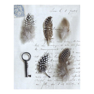 "Plume Letters V" Digital Paper Print by Sue Schlabach, 18"x22", 20"x24 ...