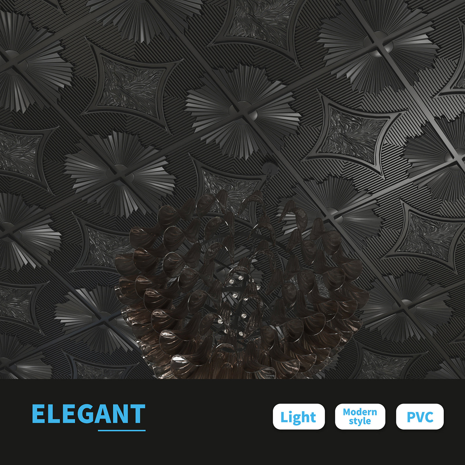 Art3d Drop Ceiling Tiles(12-Pack, 48 Sq.ft), 3D Wainscoting Panels Glue ...