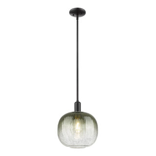 Downtown Urban Brookhaven Sphere 1 Light Mini Pendant, Matte Black ...