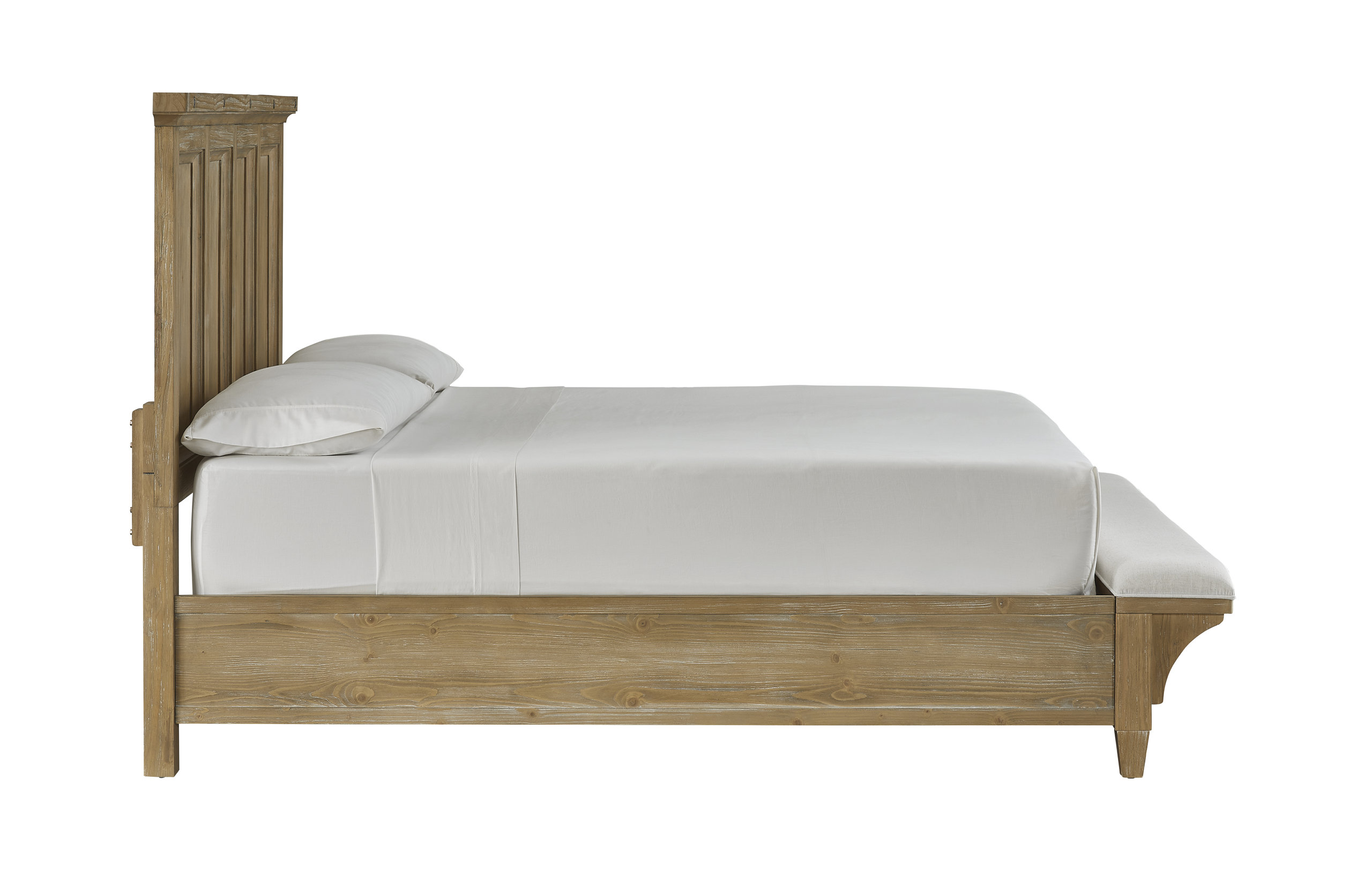 Complete Panel Bed With Uph.FB, King - Farmhouse - Platform Beds - by Magnussen Home | Houzz