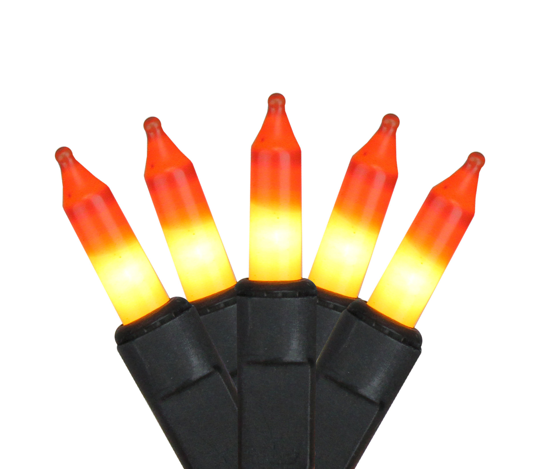 50-Count Yellow and Orange Candy Corn Mini Halloween Light Set Black ...