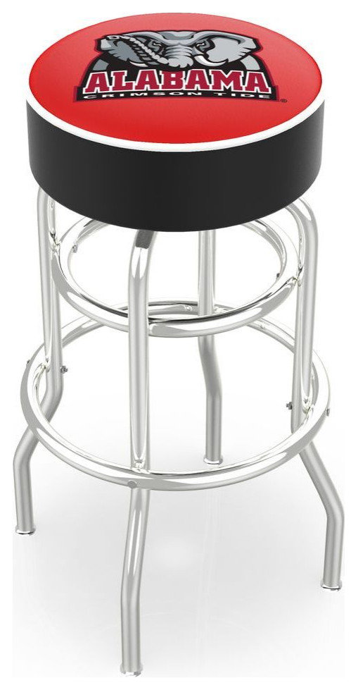 Holland L7C1 Alabama Elephant 30" Double-Ring Bar Stool - Chrome ...