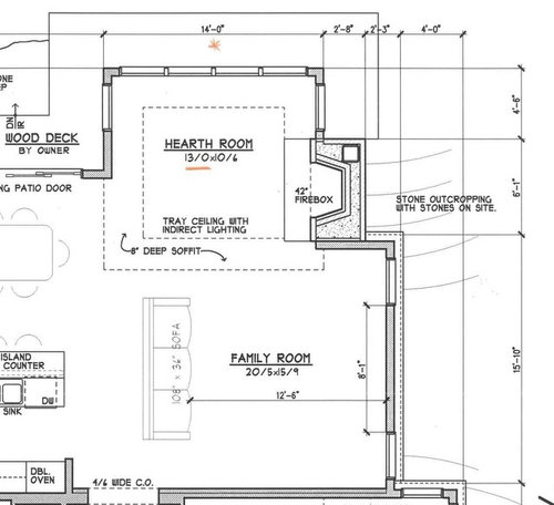 Need help with furniture layout for family room and adjoining hearth ...