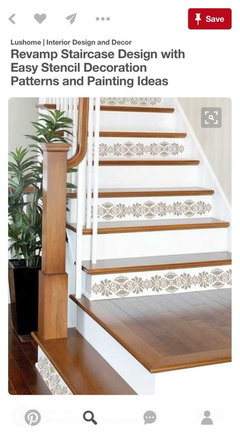 Stencils for stair risers