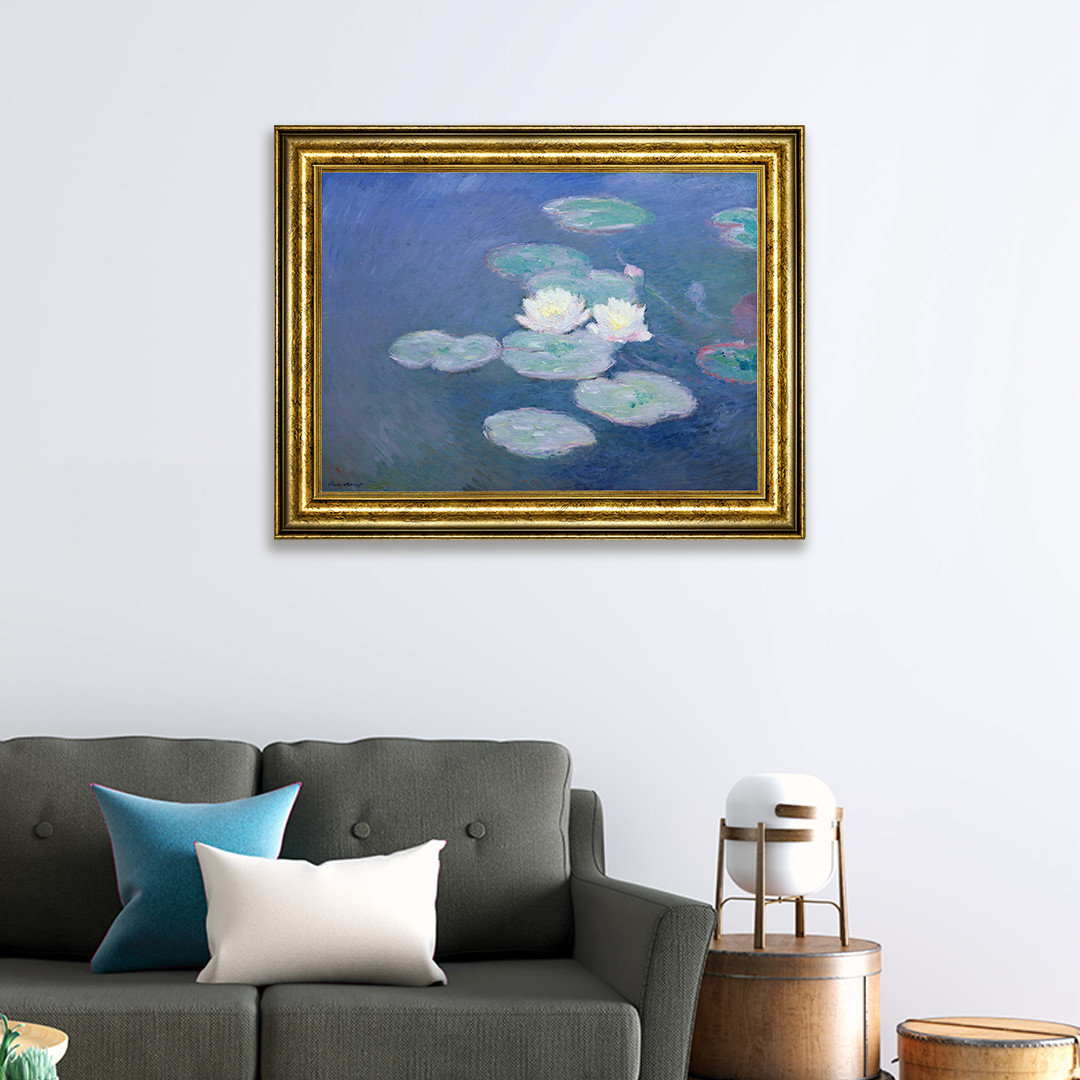 Water Lilies, Evening Effect by Claude Monet - Traditional - Prints And ...