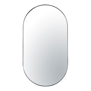 Capsule Wall Mirror, Painted Chrome - Contemporary - Wall Mirrors - by ...