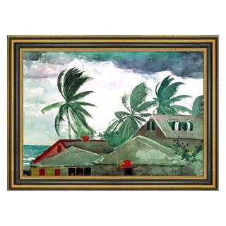 Winslow Homer Hurricane- Bahamas Framed Canvas Print, 16"x24 ...