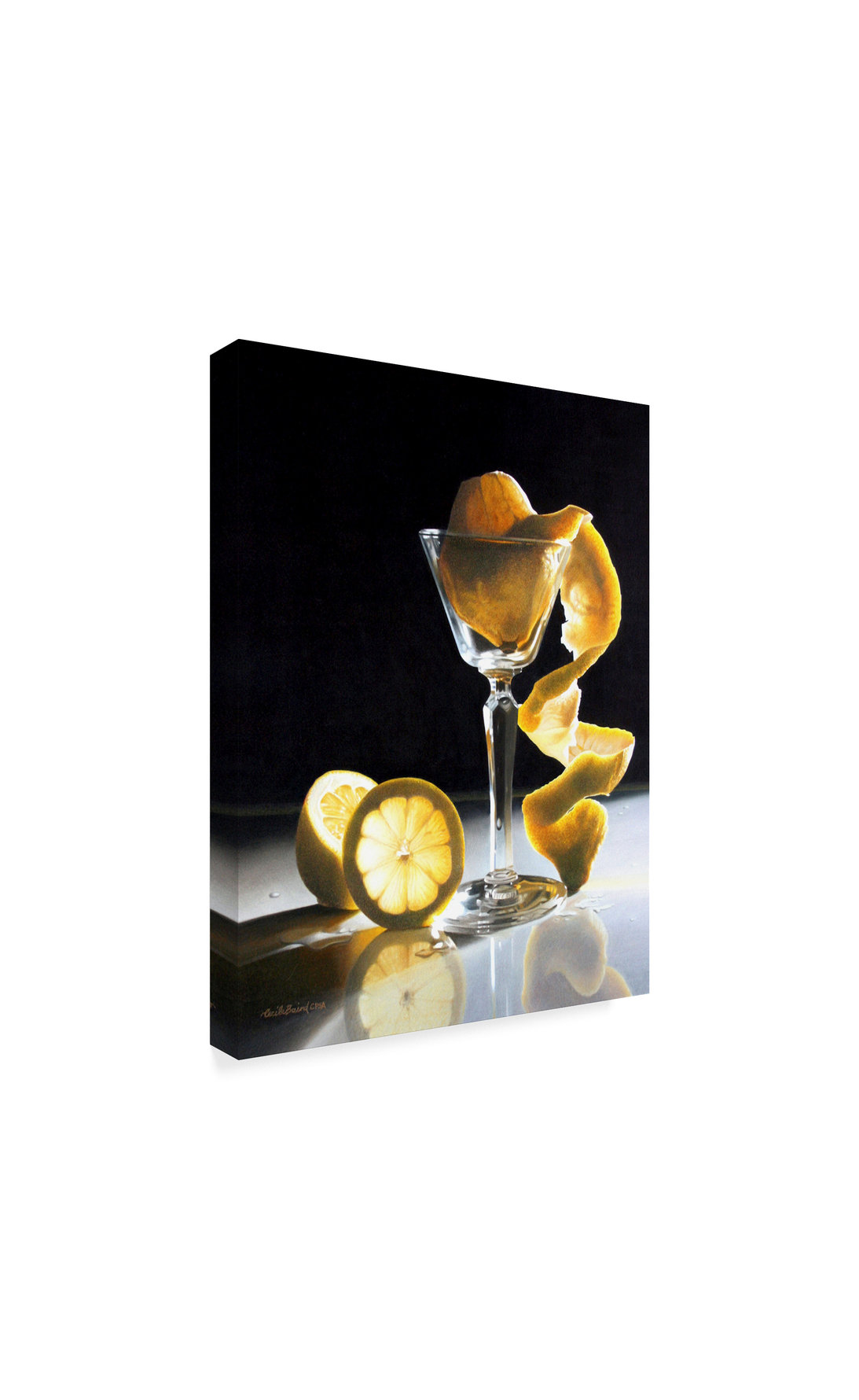 Cecile Baird 'Twisted Lemon' Canvas Art, 14"x19", 14"x19" - Farmhouse ...