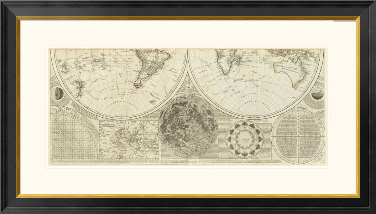 "A general map of the world or terraqueous globe, 1787" by Samuel Dunn ...