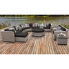 Florence 12 Piece Outdoor Wicker Patio Furniture Set 12a in Black ...