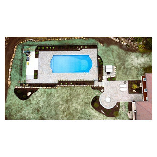 Family Time in Tiverton-Pool and Landscape Makeover - Traditional ...