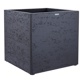 20" Square Concrete Planter - Transitional - Outdoor Pots And Planters ...