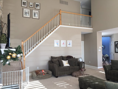 New photos - how to decorate two story walls