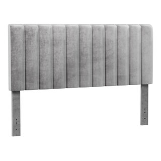 Hillsdale Crestone Channel Tufted Upholstered King Size Headboard, King ...