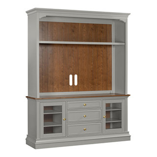 Hudson Gray Entertainment Center - Transitional - Entertainment Centers ...
