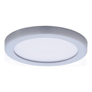 Wafer LED Wall/Flush Mount, Satin Nickel - Modern - Flush-mount Ceiling ...