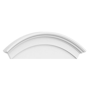 Arched Architectural Grade PVC Pediment, 34"W x 12"H - Contemporary ...