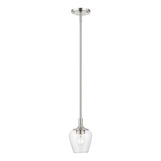 1 Light Pendant In Transitional Style-16.5 Inches Tall and 5.75 Inches ...