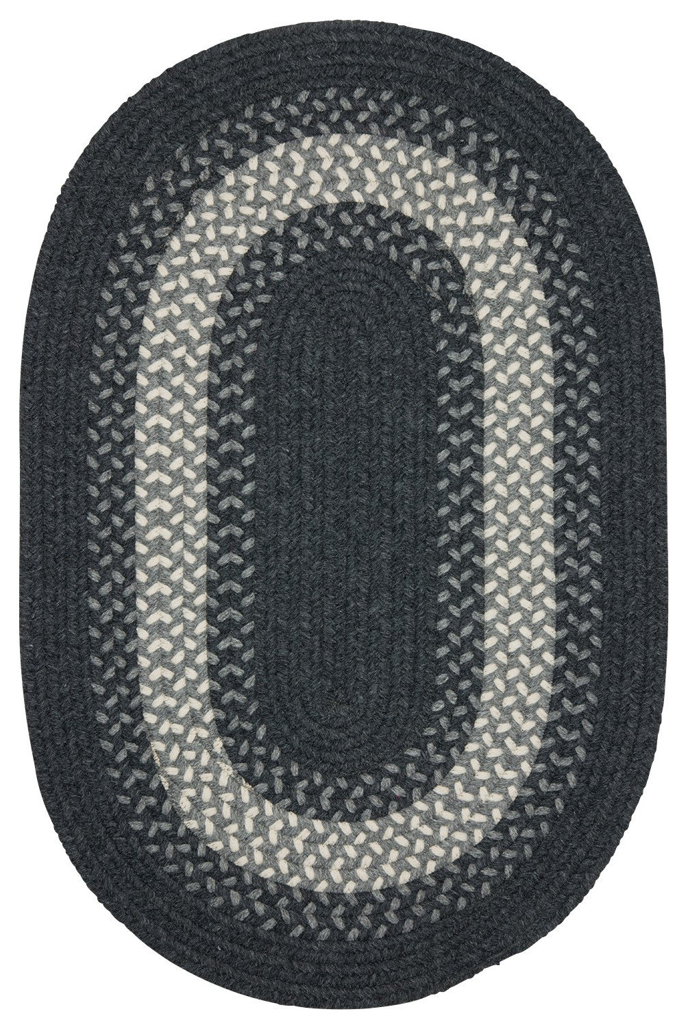 Colonial Mills North Ridge Ng49 Charcoal Area Rugs, 8x11 Oval ...
